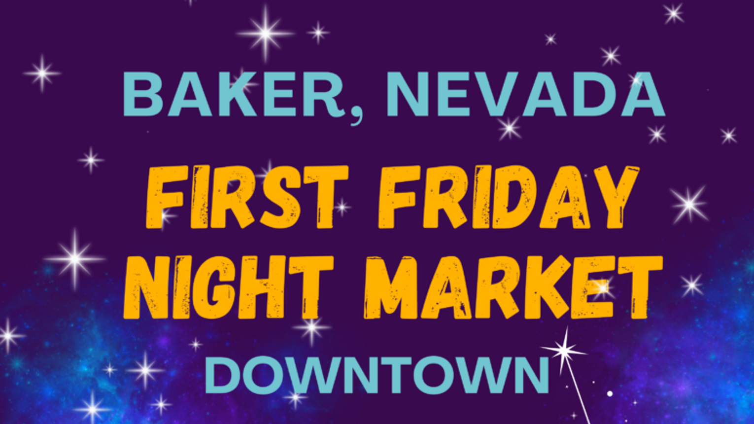 First Friday Night Market in Baker