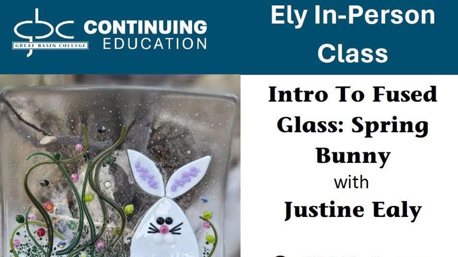 Intro to Fused Glass: Spring Bunny Class